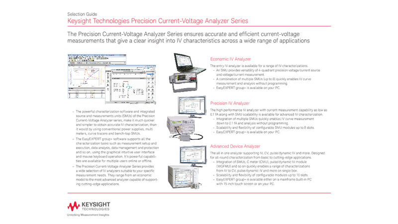源表模块-SMU源测量单元-是德科技Keysight